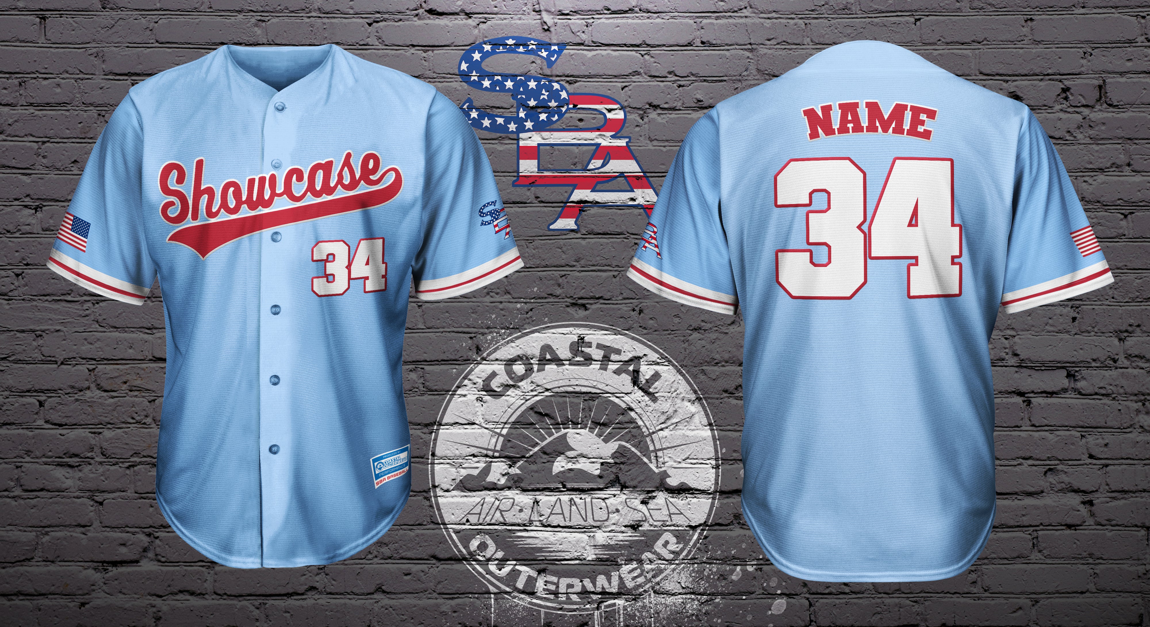 SBA Mid Atlantic Columbia Jersey 2 (Red Showcase) | SBA Mid Atlantic